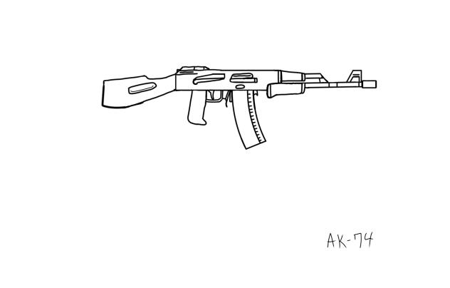 AK 74 Blank Print - ibisPaint