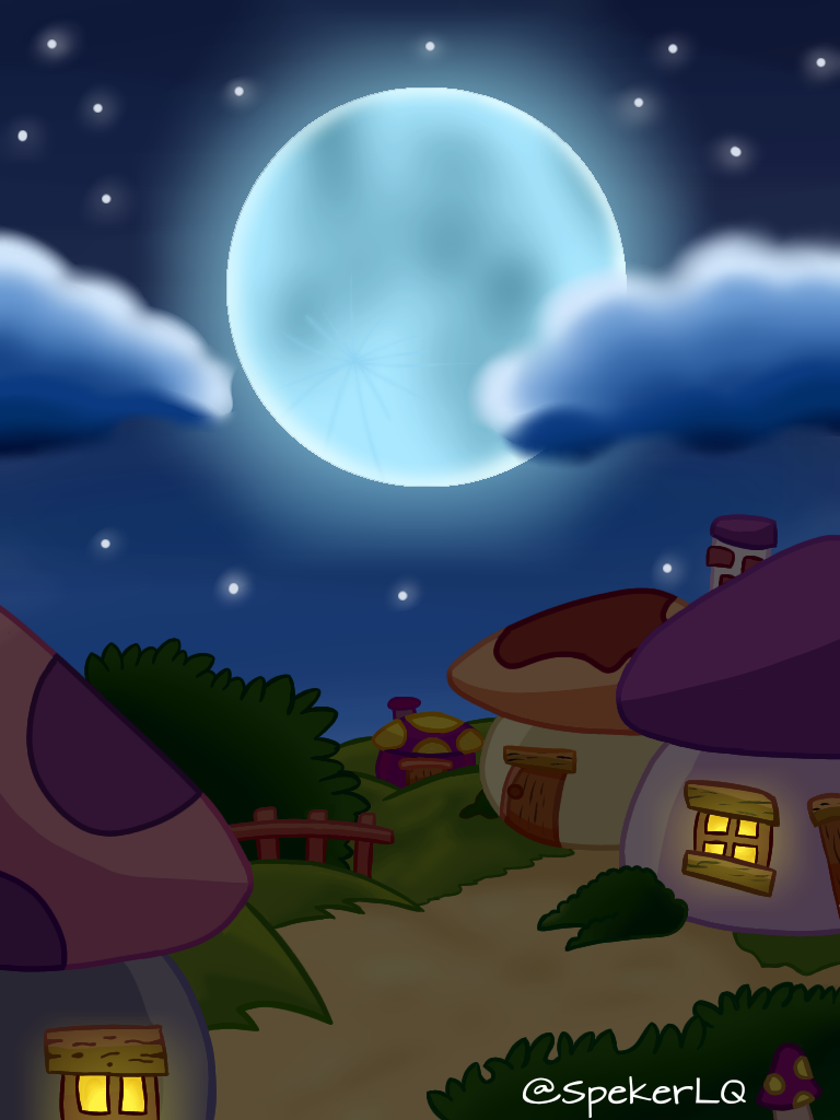 Blue Moon, you saw me standing alone - ibisPaint