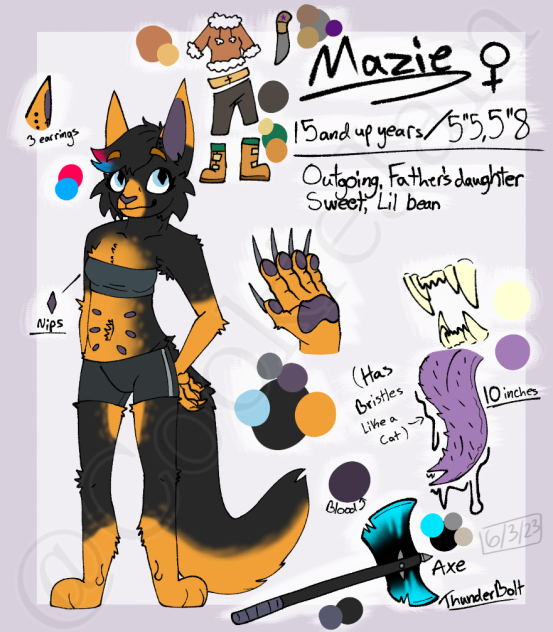 Mazie Official Ref Sheet! - ibisPaint