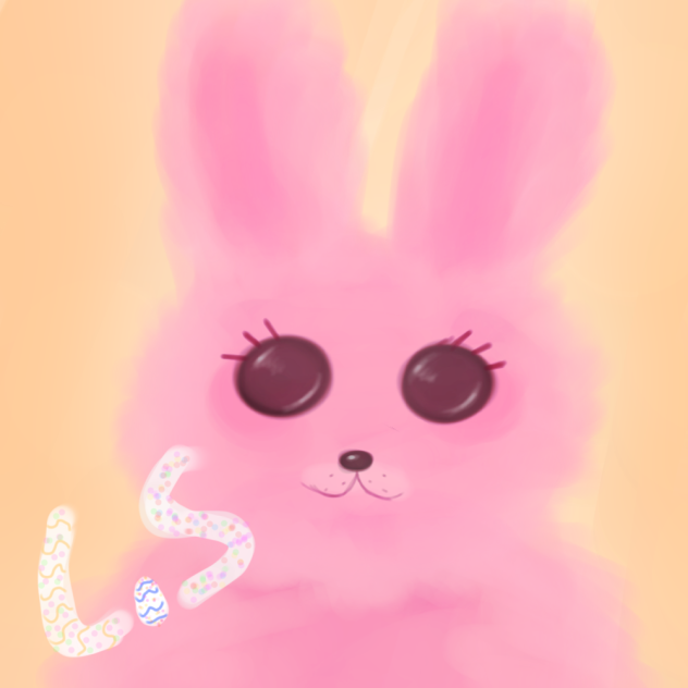 Slightly creepy easter bunny - ibisPaint