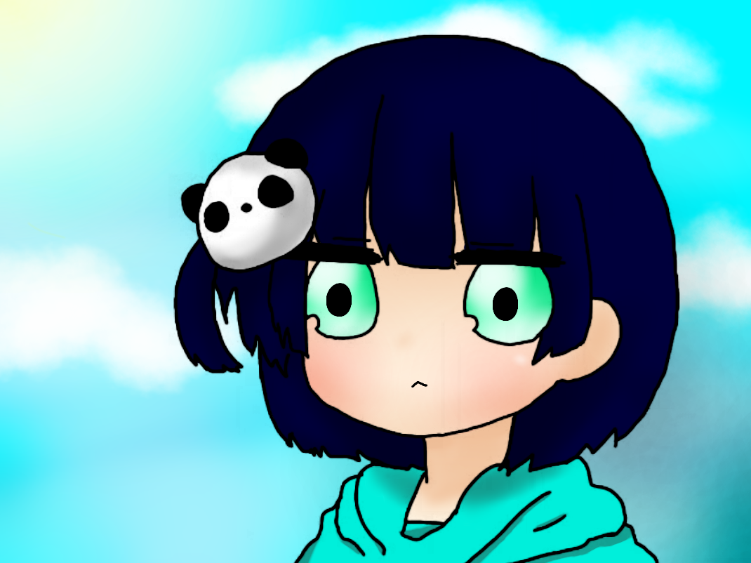 the panda girl - ibisPaint