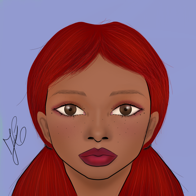 Red hair - ibisPaint