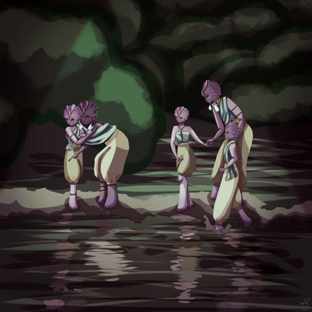 River crossing - ibisPaint