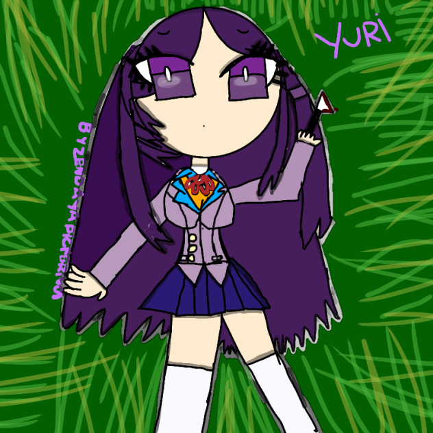 yuri #dokidoki anime fan art - ibisPaint