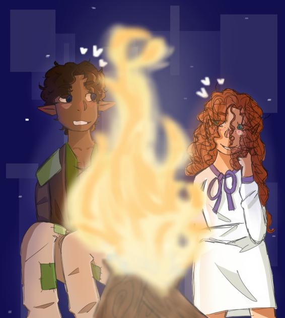 taeron and fieryn being in love - ibisPaint