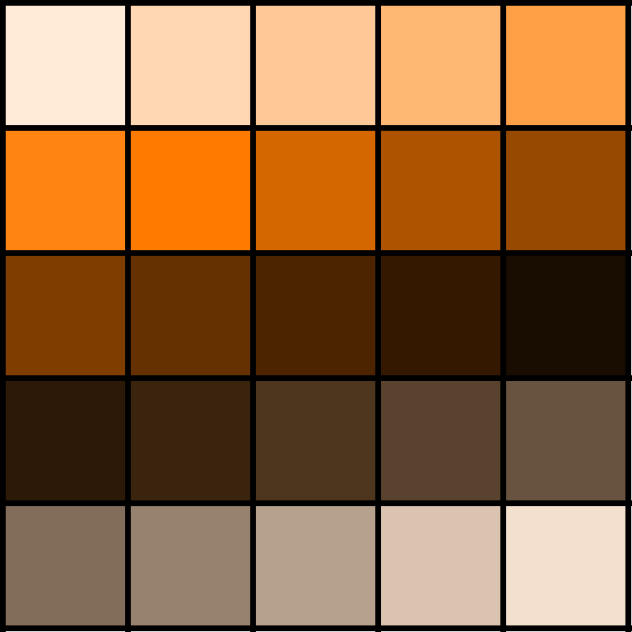 paletas de color naranjo 💥 - ibisPaint