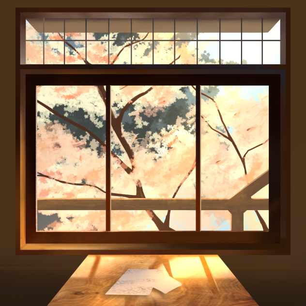 Spring Window View - ibisPaint
