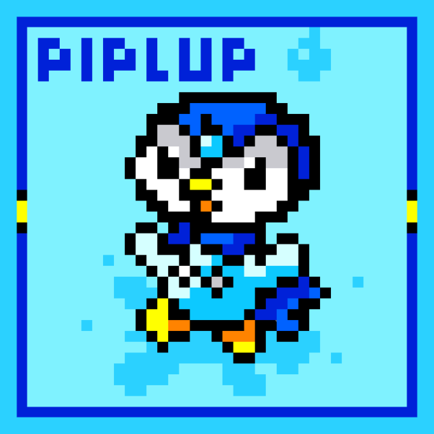 Piplup Pixel Art! • - ibisPaint