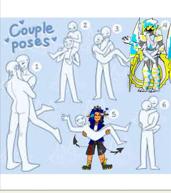 Couple poses collab - ibisPaint