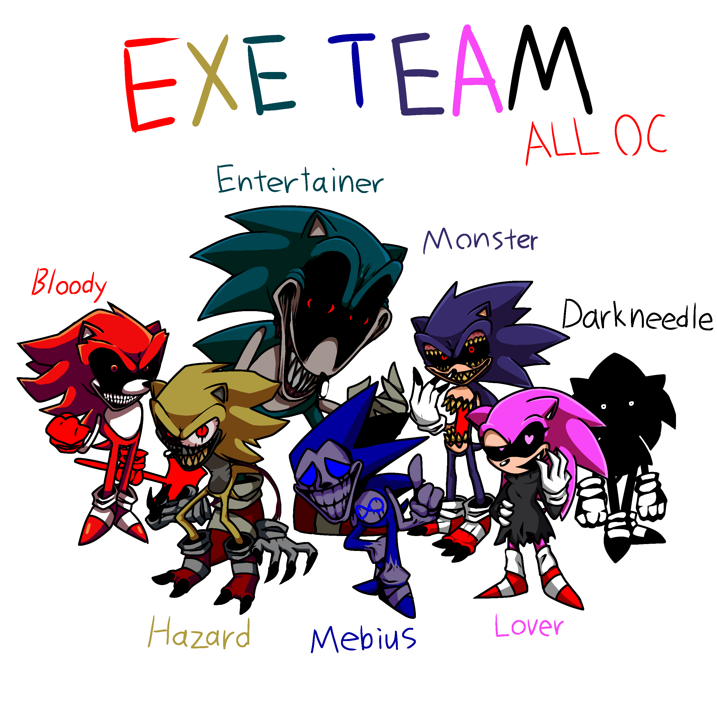 sonic.exe oc team - ibisPaint