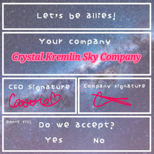 ASTRAL CO. Alliance Sheet - ibisPaint