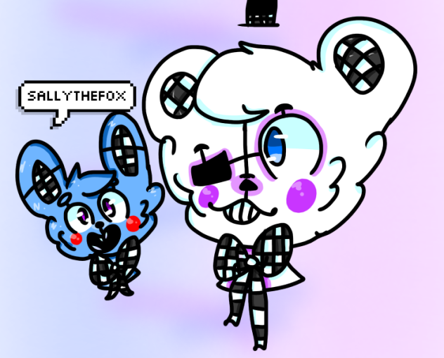 «Checkered Friends» FNAF SL SPEED-PAINT - ibisPaint