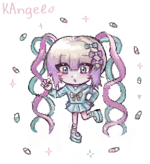 nso KAngel fanart but chibi - ibisPaint