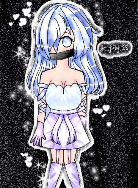 A beatiful masked girl - ibisPaint