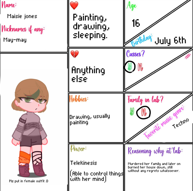 Character sheet- - ibisPaint