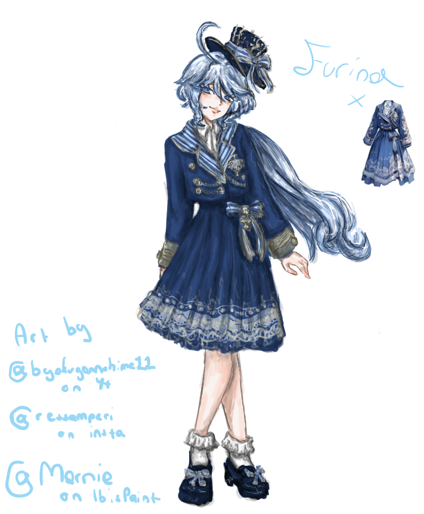 Furina Genshin İmpact fanart - ibisPaint