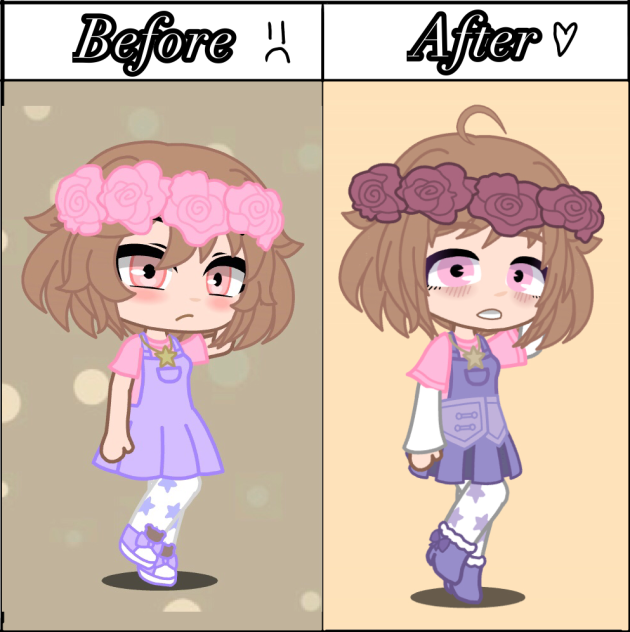 Before and After! 💕2 - ibisPaint