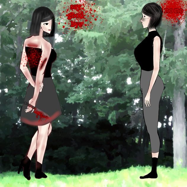 the two best friends - ibisPaint