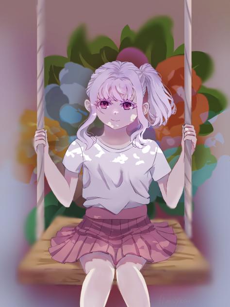 On a swing - ibisPaint