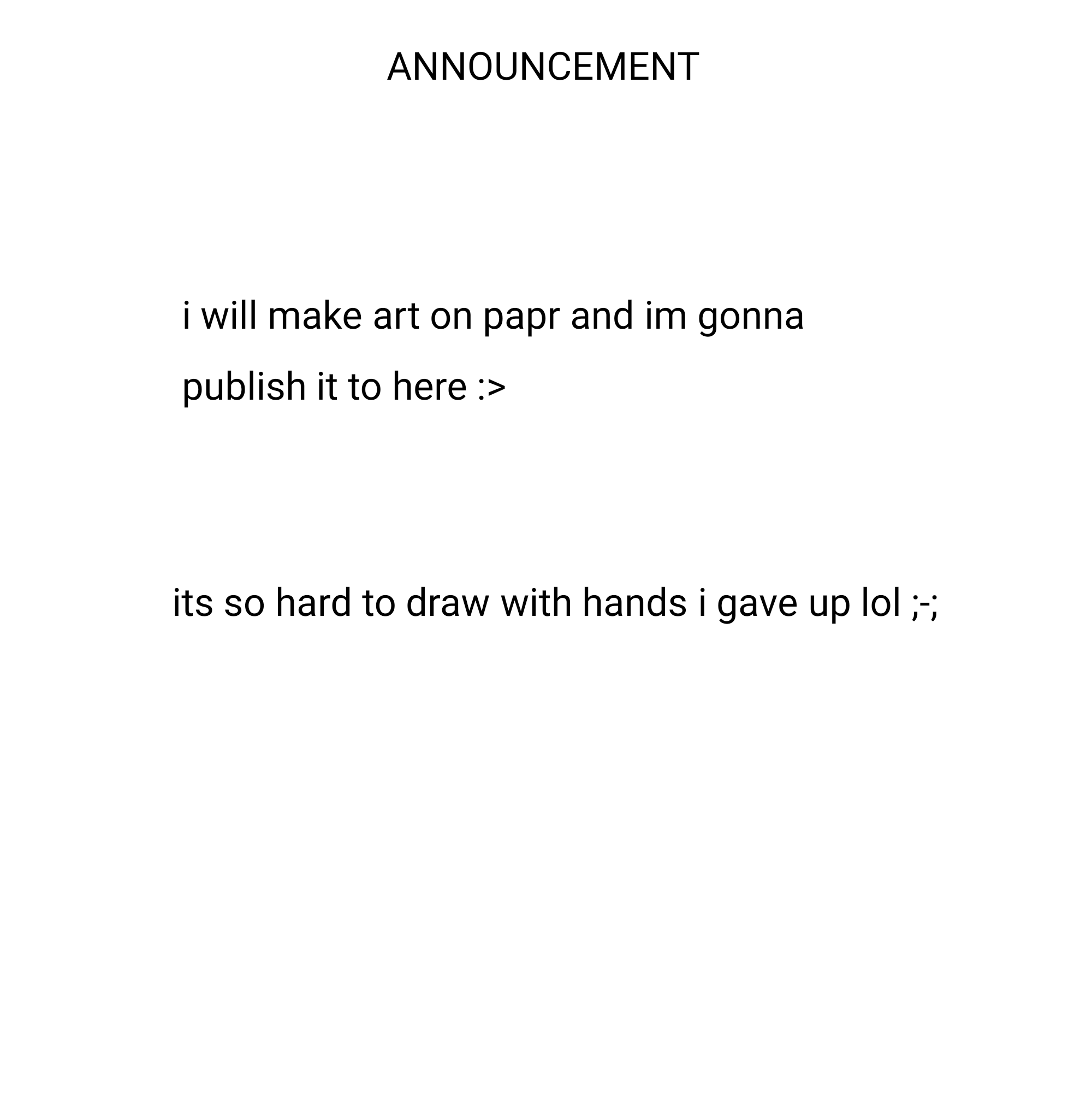 announcement 😶 - ibisPaint