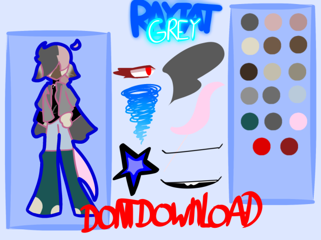 Raytat-grey ref sheet - ibisPaint