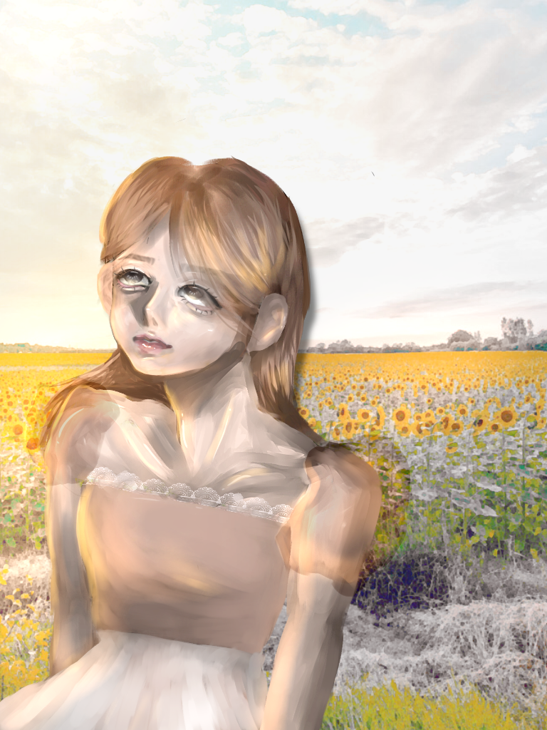 Girl in the fields - ibisPaint