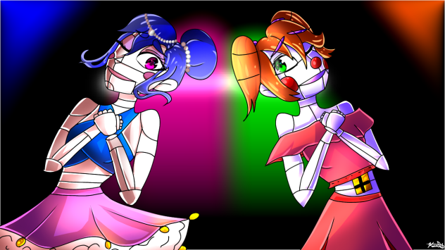 Circus Baby and Ballora(Not a ship) - ibisPaint