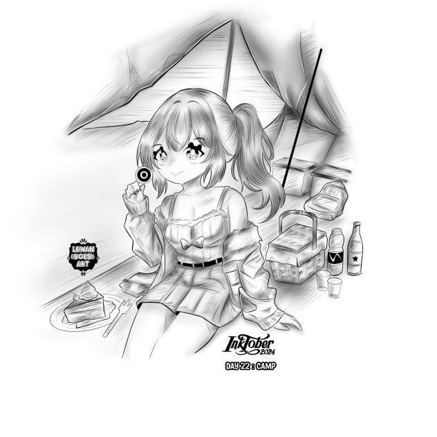 INKTOBER 2024 DAY 22 CAMP - ibisPaint