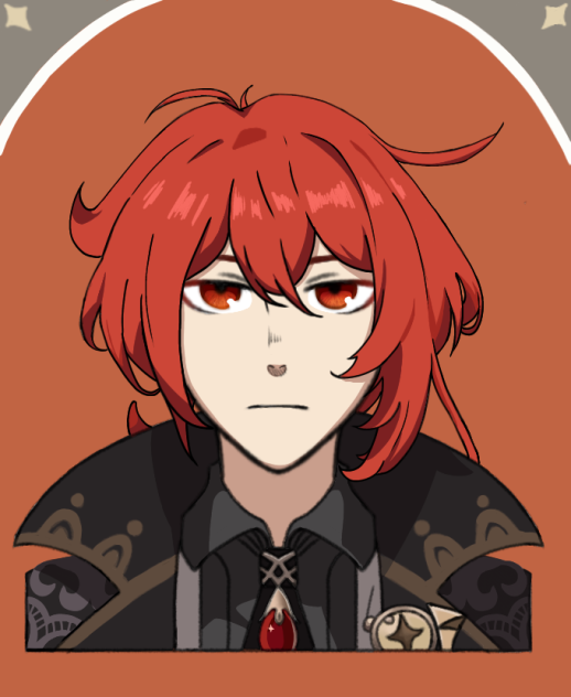 Diluc from Genshin Impact - ibisPaint