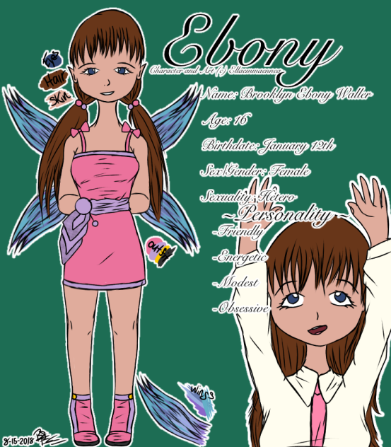 OC Ebony Character Reference - ibisPaint