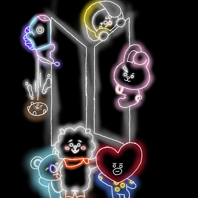 bt21 neon - ibisPaint
