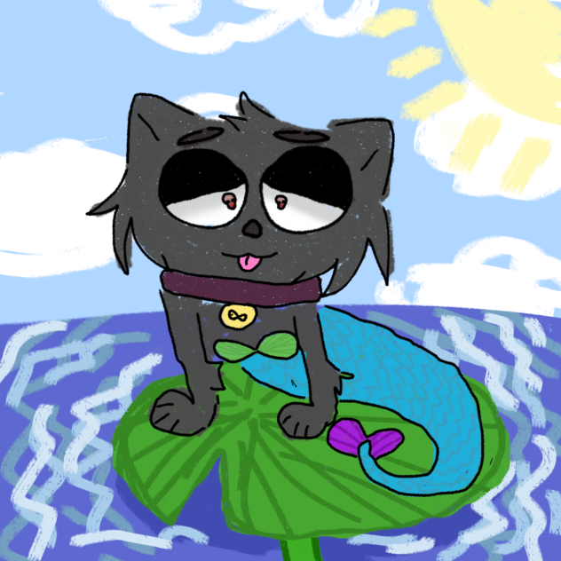 Kitty in the sea - ibisPaint