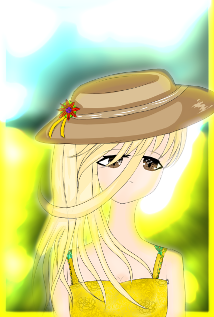 💛🟡 yellow girl 🌻 - ibisPaint