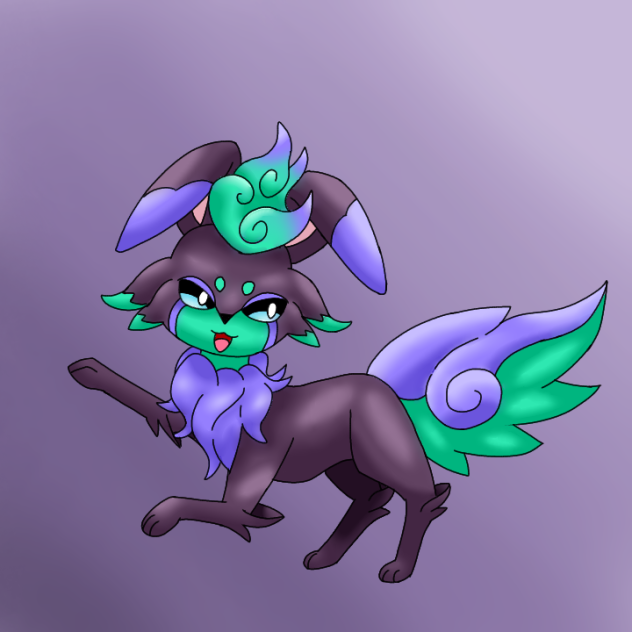 Ghost Type Eeveelution Redesign - ibisPaint