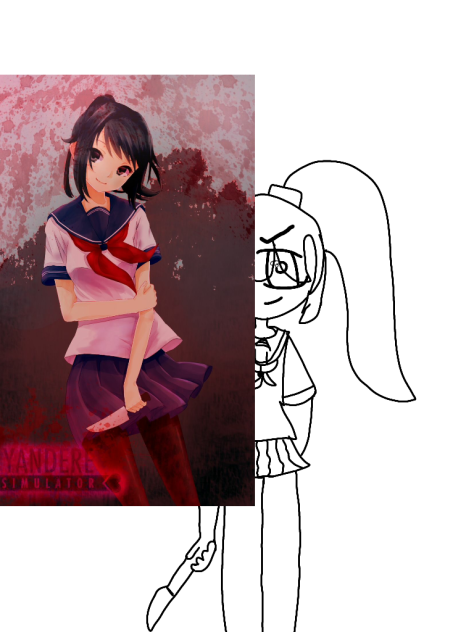 Yandere gurl (uncolored) - ibisPaint