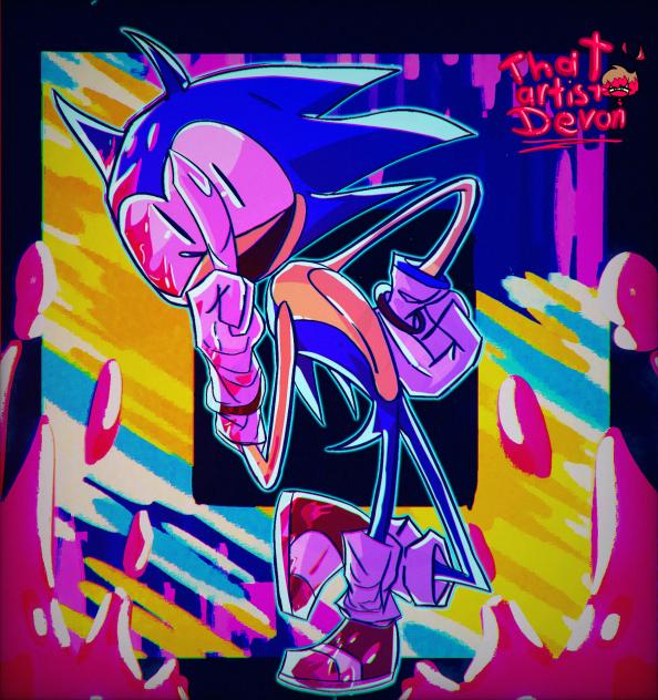 day 23 draw everyday 2025 rewrite sonic - ibisPaint