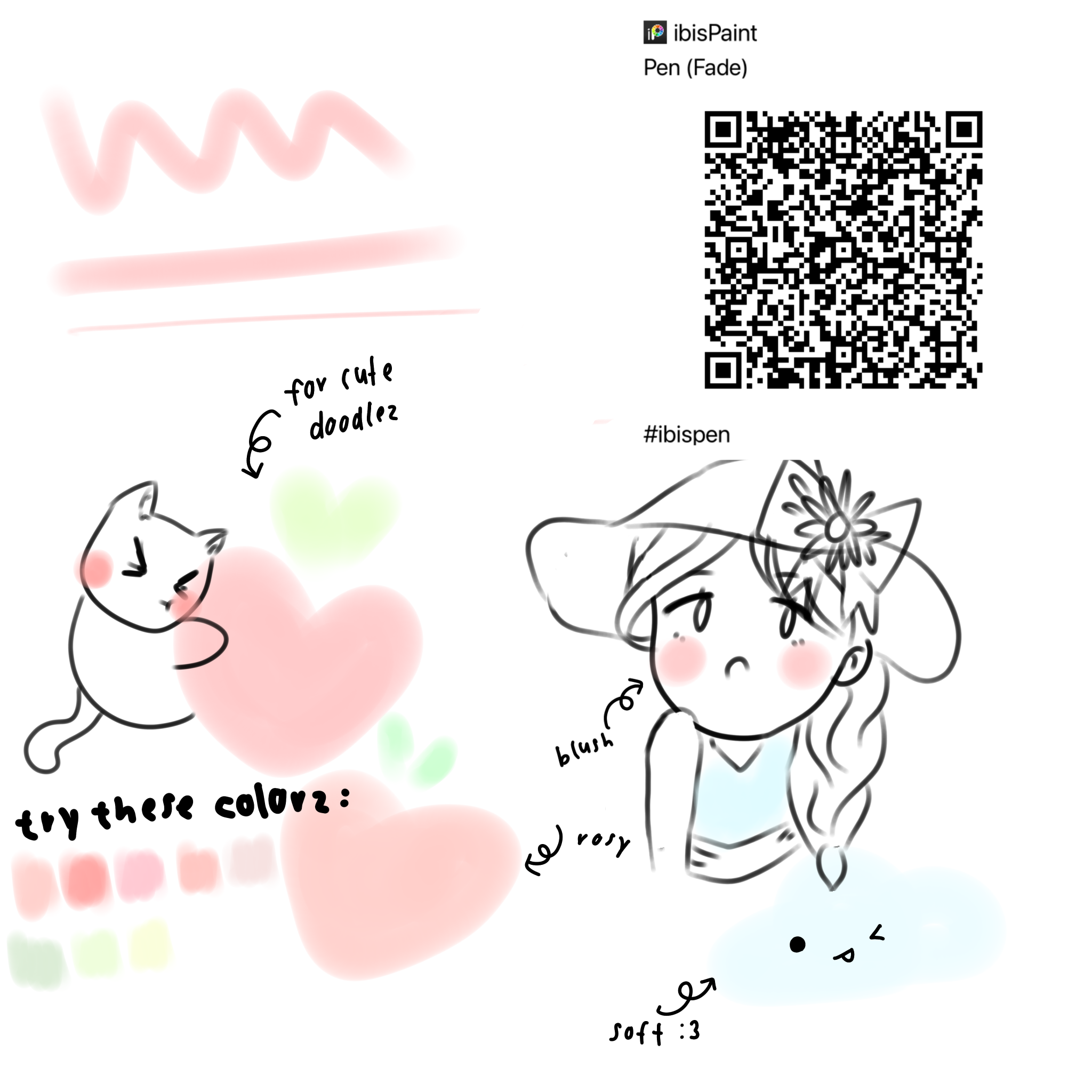 rosy blush pen 🌸 - ibisPaint