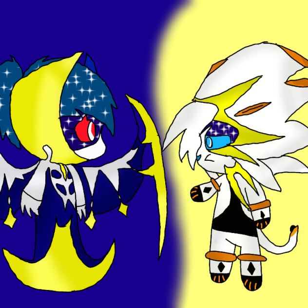 Sun and moon legendary (speedpaint) - ibisPaint