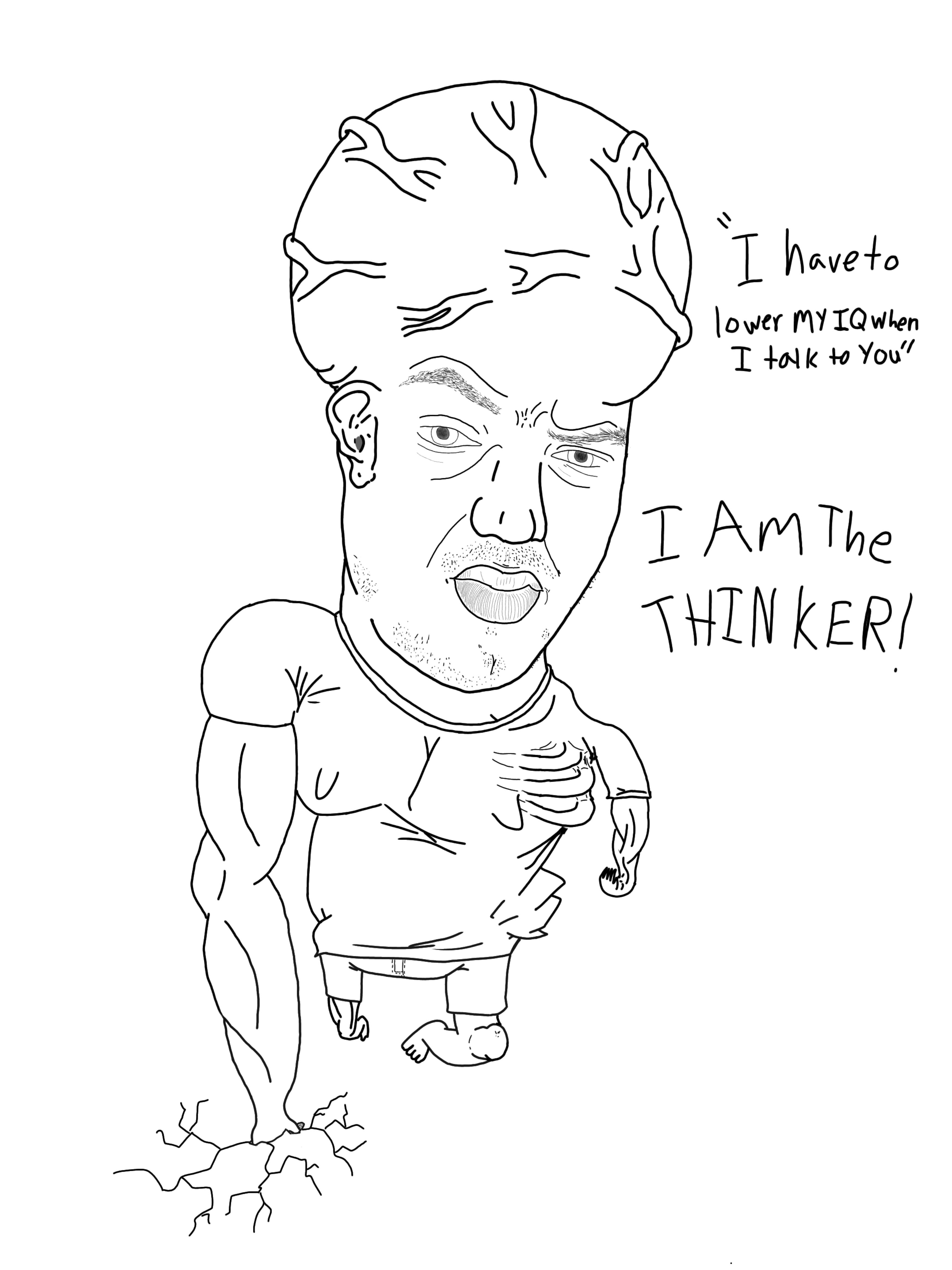 The Thinker - ibisPaint