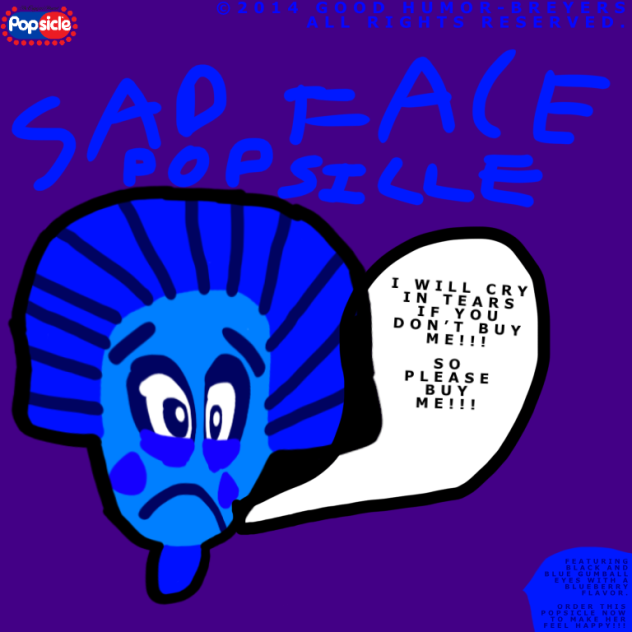 The Sad Face Popsicle - ibisPaint