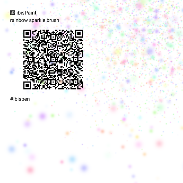 Rainbow sparkle brush - ibisPaint