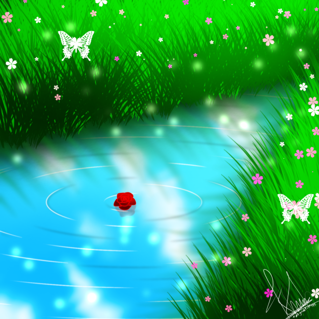 Blue Lake - ibisPaint