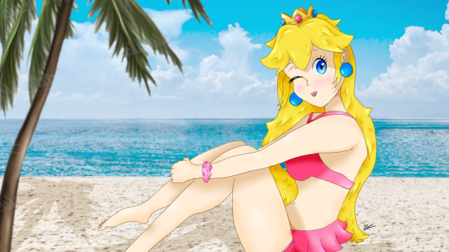 Beach Peach 🌴 - ibisPaint