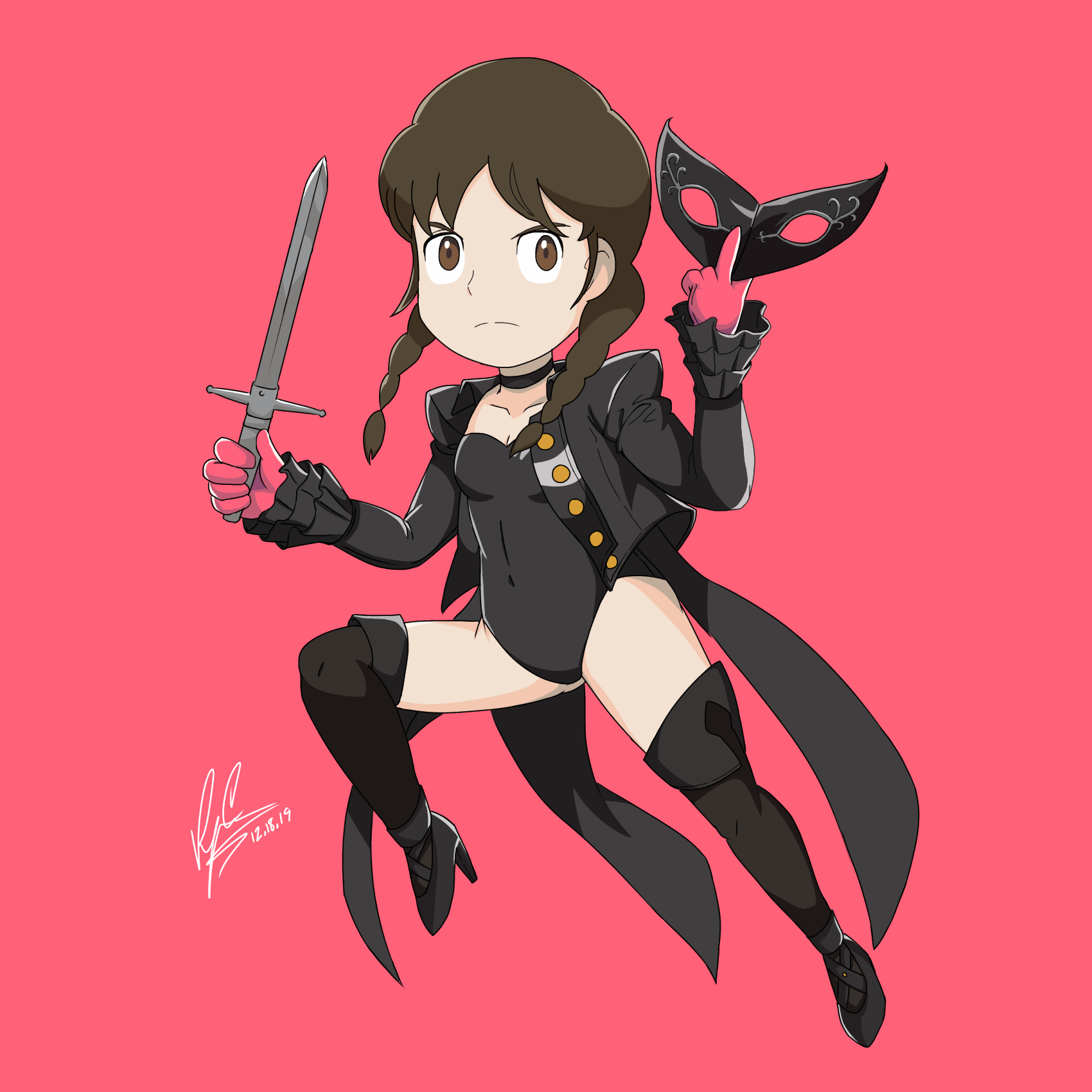 Natsume Amano as Kasumi (Persona) - ibisPaint