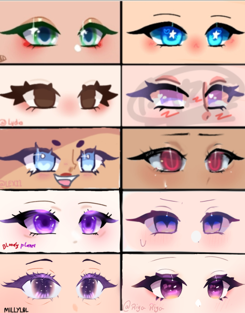 purple eye collab - ibisPaint