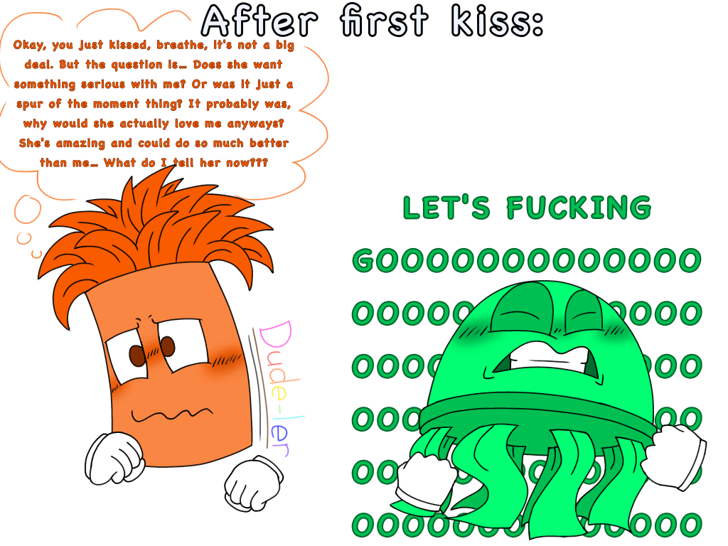 After first kiss (KinitoPET) - ibisPaint