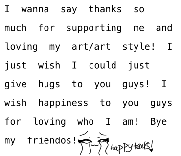 A thanks you to my supporters! - ibisPaint