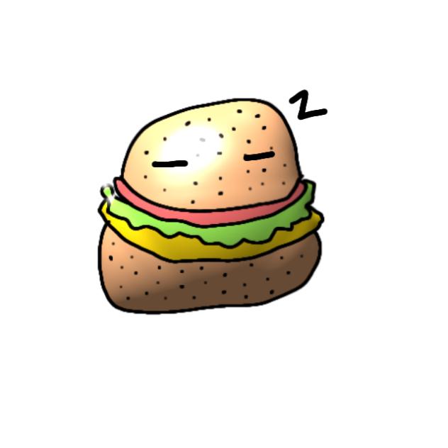 Sleepy Burger 🍔 - ibisPaint