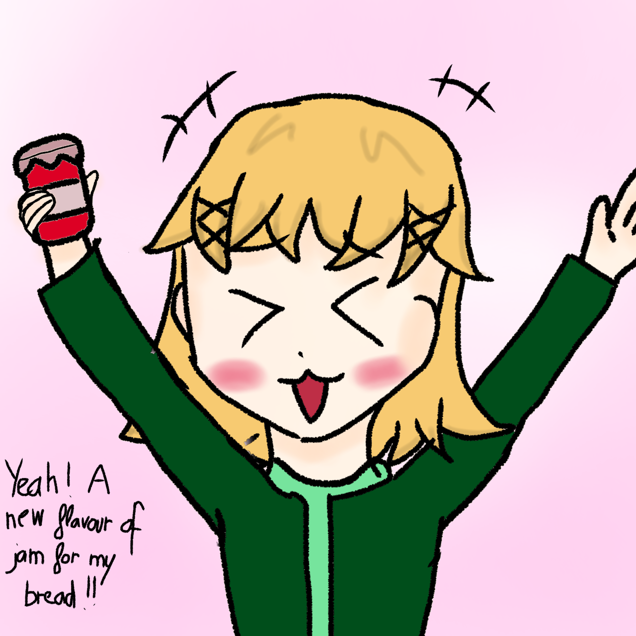 Nana with a jar of jam - ibisPaint