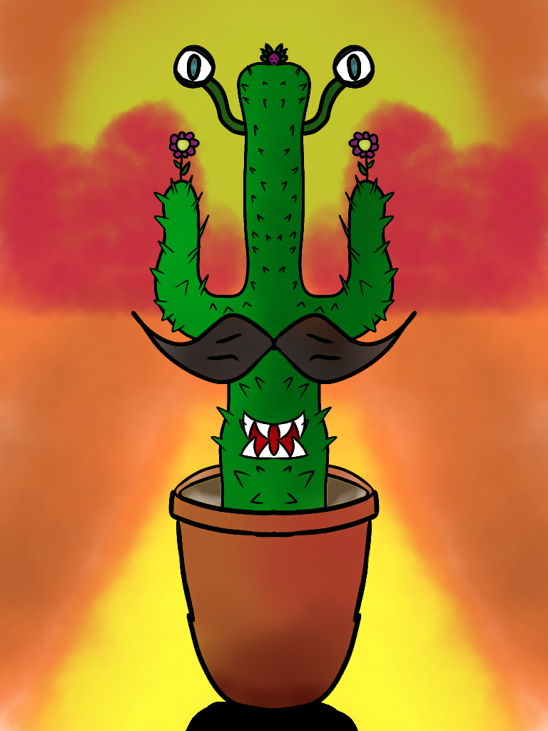 this is a cactus alien - ibisPaint